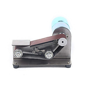 15°Fixed Angle Belt Sander Knife Edge Sharpener Stainless Steel Belt Sander Polishing Grinding Machine 1.2x13 Inch Belt Sander Adjustable (150W)