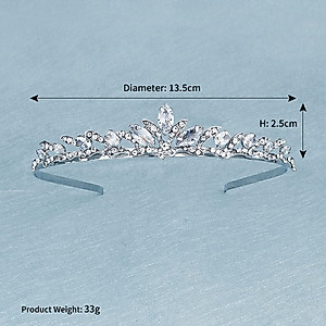 Goledwedy Rhinestone Bridal Tiara for wedding Birthday Crown Princess Tiaras and Crowns for Women