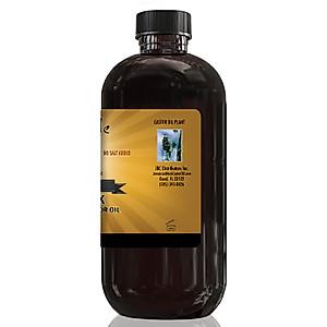 Sunny Isle Extra Dark Jamaican Black Castor Oil 8oz - PET Plastic Bottle | 100% Natural High Potency Treatment for Hair, Scalp