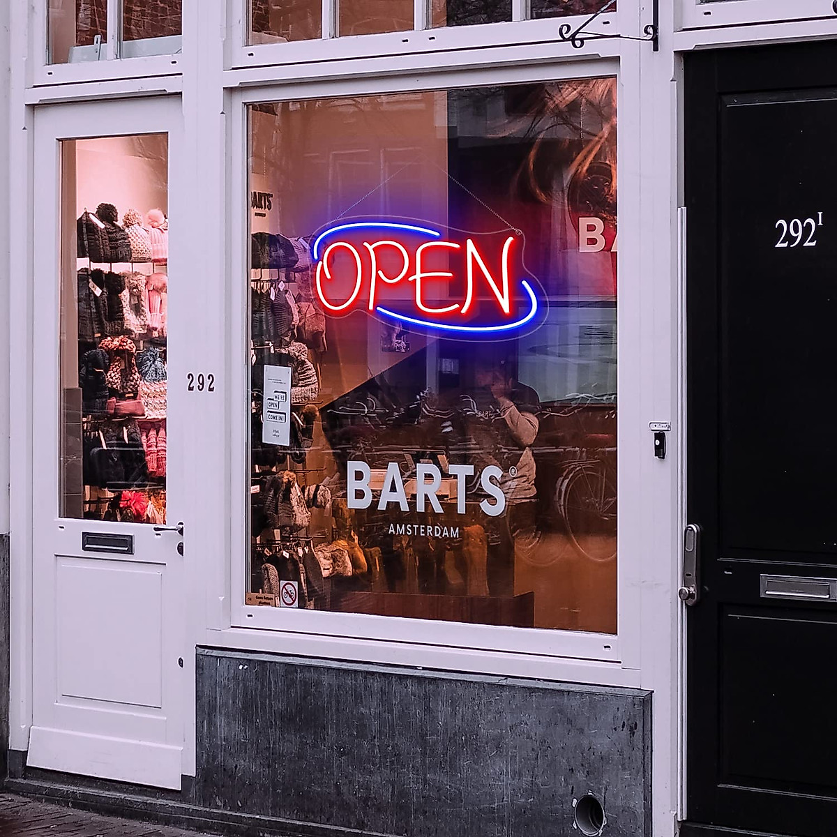 HAJAE Open Signs for Business, 16.5"x 8.4" Dimmable Neon Open Sign, USB Powered Large Open Signs for Party Bar Salon Stores Offices Wall Decor, Open Sign Led