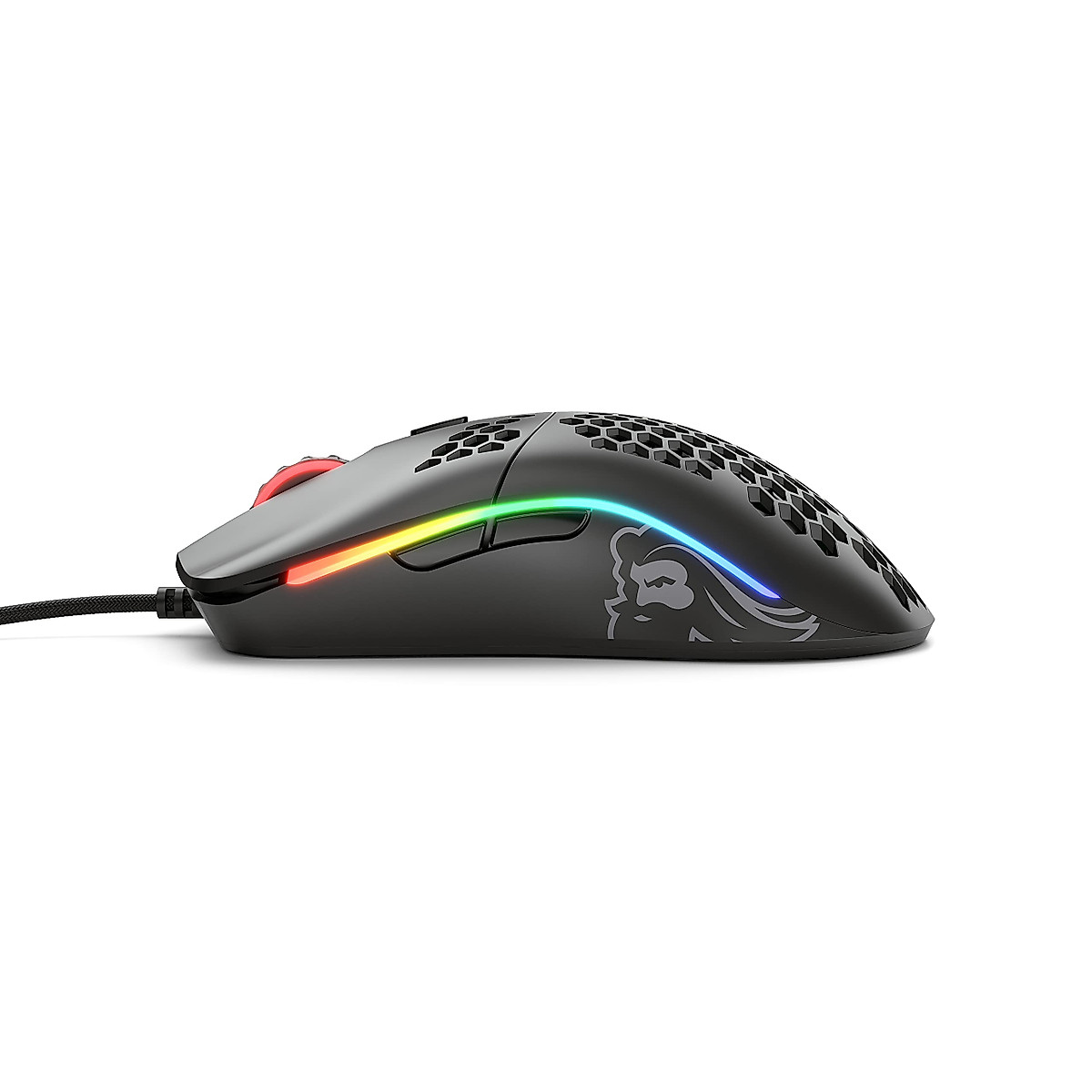 Glorious PC Gaming Race, Model O Wired Gaming Mouse 67g Superlight Honeycomb Design, RGB, Pixart 3360 Sensor, Omron Switches, Ambidextrous - Matte Black (RENEWED)