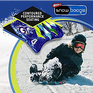 Wham-O Snowboogie GT-42 | 42 Inch Single Rider Snow Foam Sled PE Foam Core Sled with Soft Handles | Slick Bottom for Speed & Control | Snow Sledding for Adults & Children | Holidays & Winter