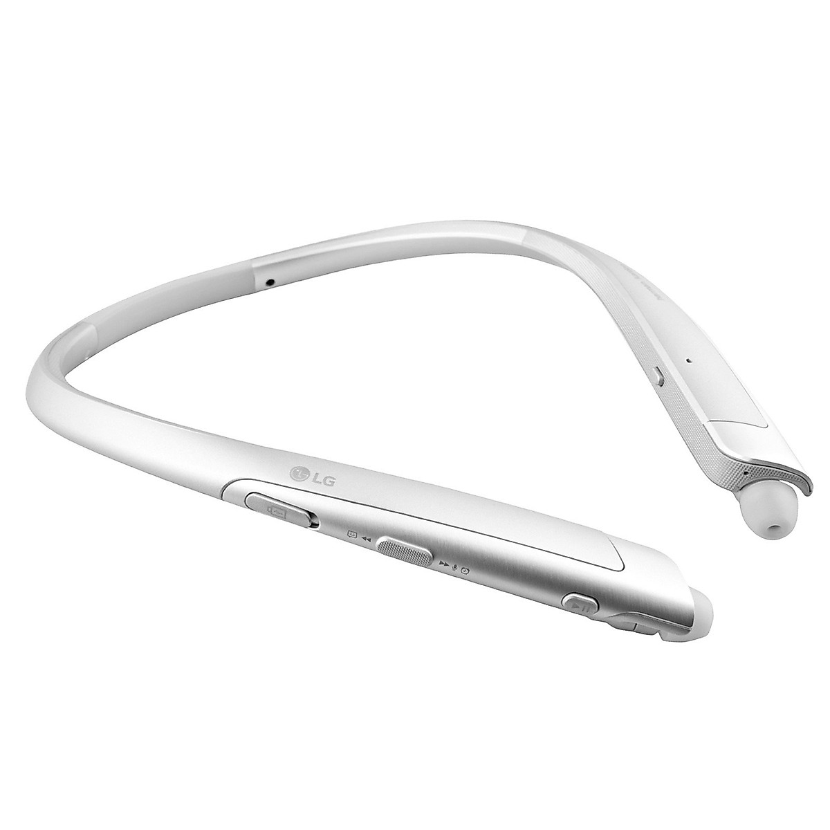 LG TONE Platinum HBS-1100 Bluetooth Wireless Stereo Headphones with Harman Kardon Sound- Silver (Renewed)