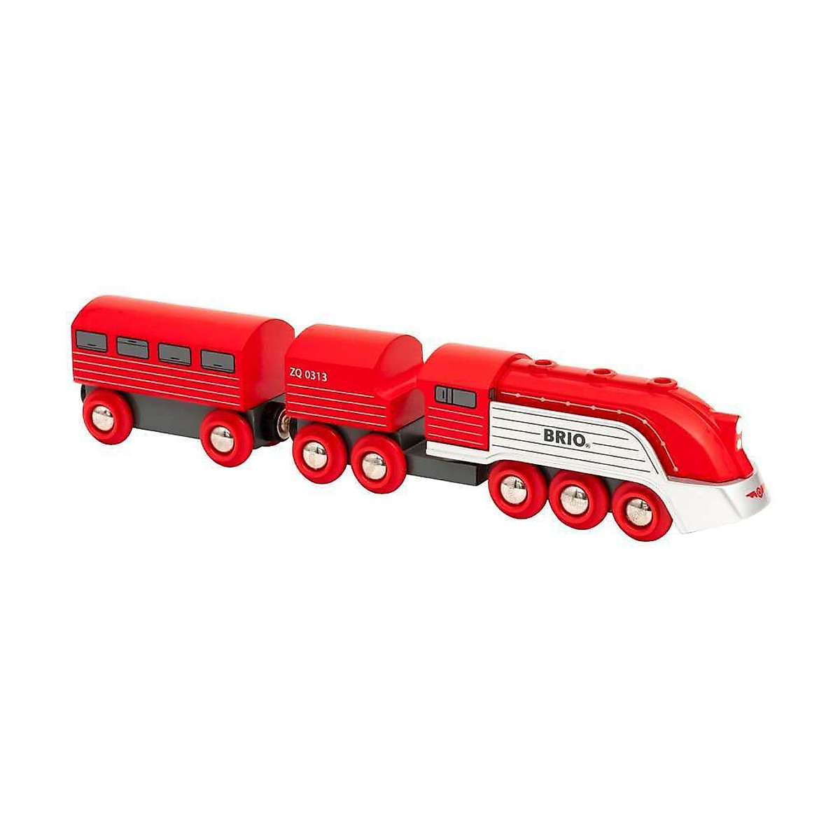 BRIO World 33557 - Streamline Train Set | 3-Piece Wooden Toy Set | Designed for Speed | Fine Craftsmanship | Great for Kids Ages 3 and Up