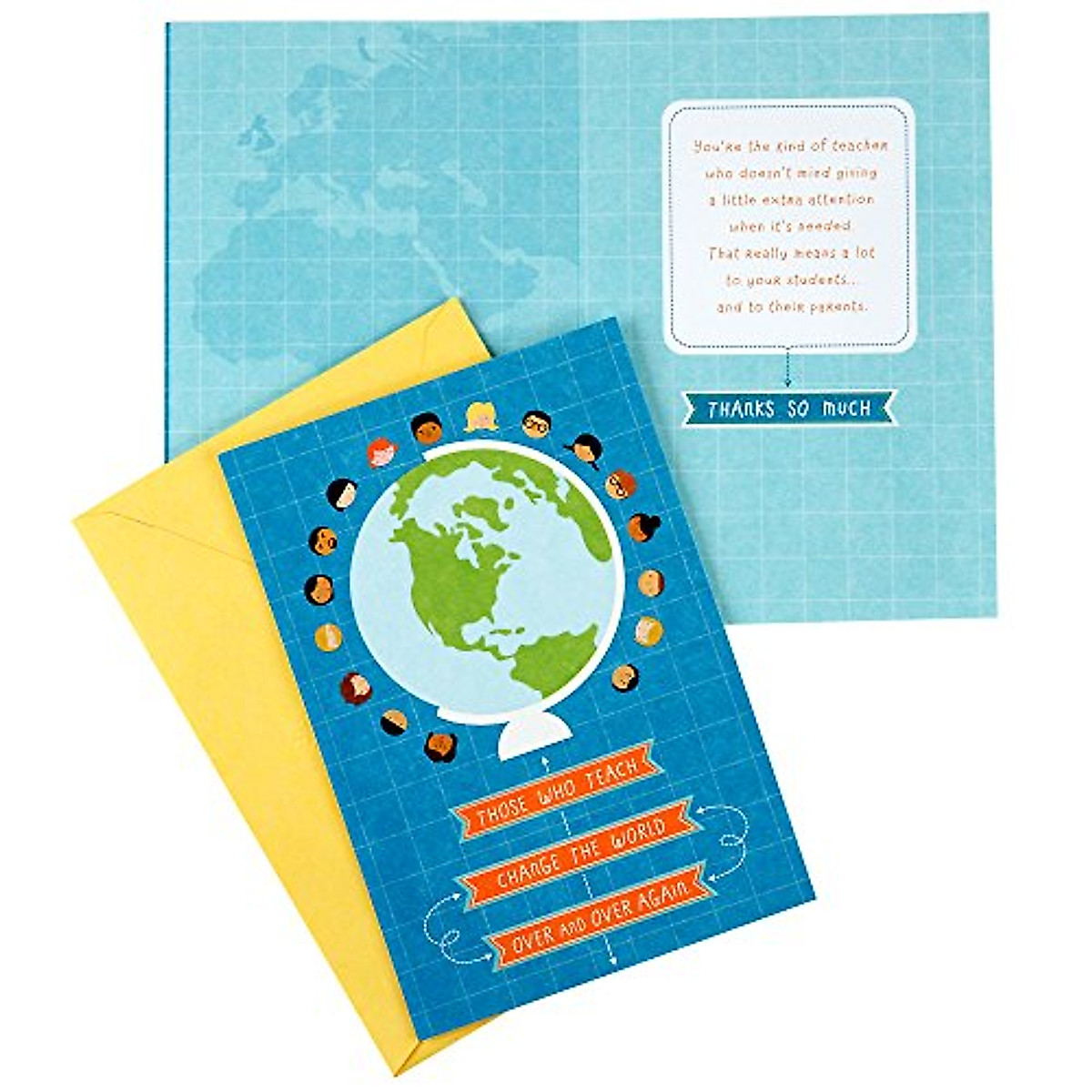 Hallmark Teacher Appreciation Card Assortment for Day Care, Preschool, Elementary School, Graduation or Back to School (8 Cards with Envelopes), Teacher Appreciation, 8 Cards (1599GMR9966)