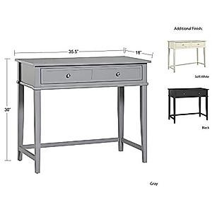 Ameriwood Home Franklin Writing Desk, Soft White