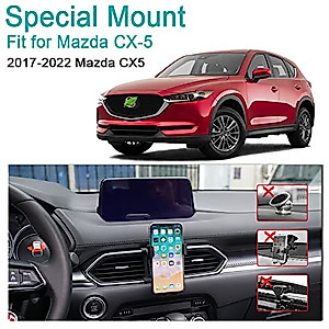 BEHAVE Car Phone Holder fit for Mazda CX-5,Air Vent Phone Mount fit for CX-5 2017-2022,Custom fit Phone Holder Compatible for All Phones