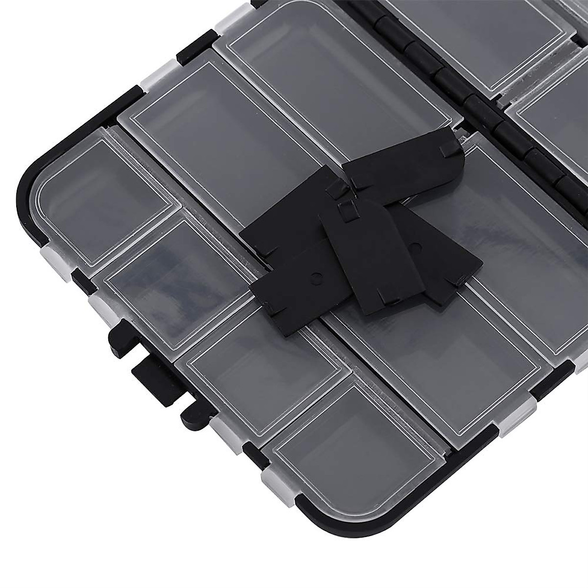 Tackle Boxes, Waterproof Fishing Tackle Storage Organizer with Dividers Handle Thicker Frame Portable Fishing Tools Container Tray Fishing Accessories Parts Box for Freshwater Saltwater