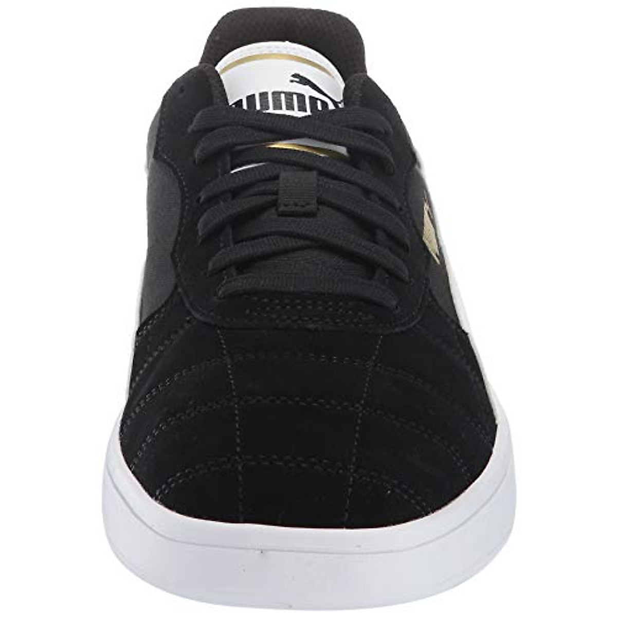 PUMA Men's Astro Kick Sneaker, Black-White-teamgold, 9 M US