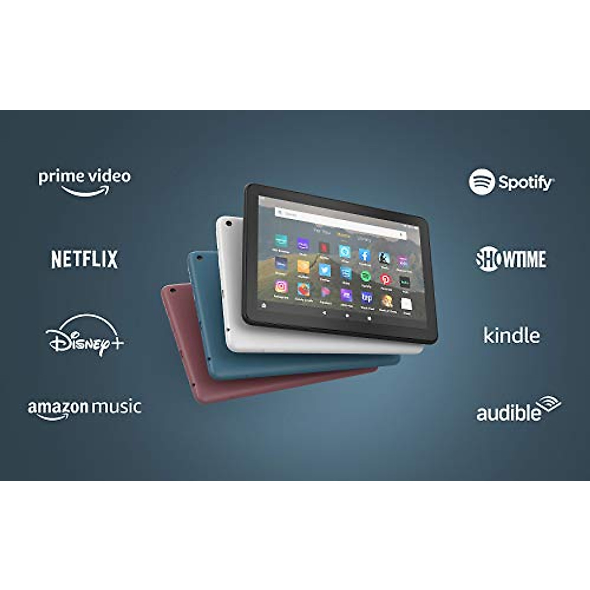 Fire HD 8 tablet, 8" HD display, 32 GB, (2020 release), designed for portable entertainment, Black