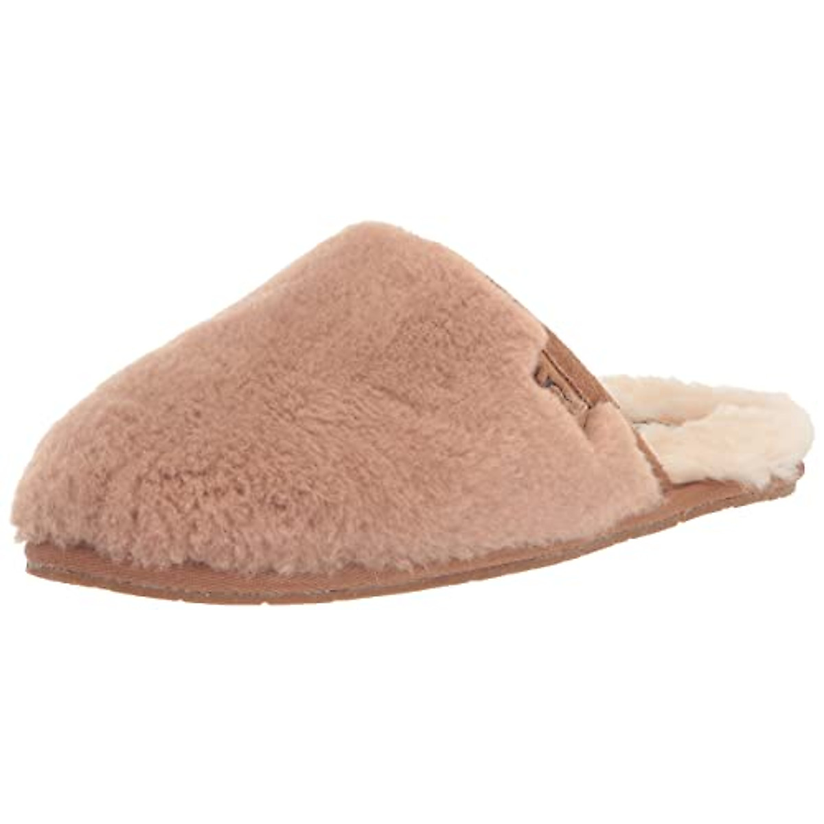 UGG Women's Fluffette Slipper, Chestnut/Natural, 8
