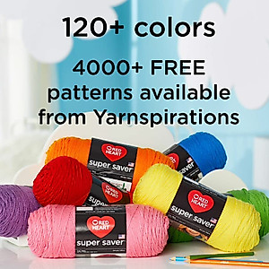 Red Heart Super Saver Jumbo, Sunny Yarn Ombre 2 Pack