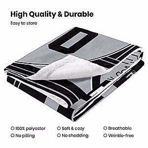 ANTKING Plush Throw Blanket Las Vegas Custom Any Name and Number for Men Women Youth Gift