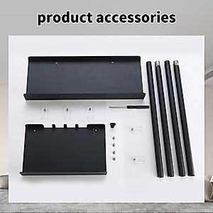 Ajmnosilkk Towel Racks for Bathroom Retractable Towel Holder for Bathroom Wall with Metal Shelf and 3 Hooks Bathroom Shelves Wall Mounted Towel Storage Sticky and drilling