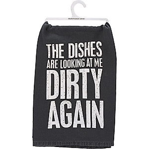 Primitives by Kathy The Dishes are Looking at Me Dirty Again Decorative Kitchen Towel