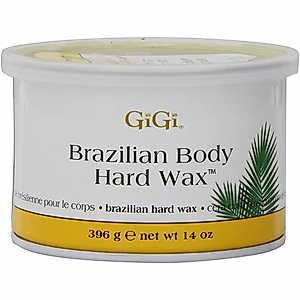 Gigi Tin Brazilian Body Hard Wax 14 Ounce (Pack of 2)