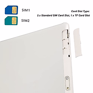 Tablet, 10.1 Inch 1280x800 Tablet with Dual Cameras, RAM 4GB ROM 64GB Dual SIM Octa Core Tablet for Android 9.0, 4G LTE Calling Tablet for Home, Office