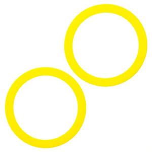 Canister Flush Valve Seal - Impresa Replacement Rubber Seal for Toilet - Equivalent to Kohler Toilet Parts K-GP1059291/2475620 - Easy to Install and Leak-Free Performance, 2-Pack,Yellow