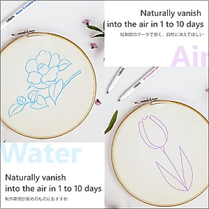 LEONIS Water Erasable Fabric Marking Pen & Disappearing Ink Fabric Marking Pen Set [ 91620 ]