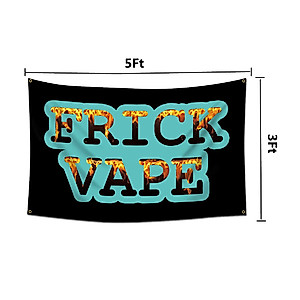 Frick Vape Flag 3x5 Ft Cool Funny Tapestry Poster for Room Dorm Art Deco