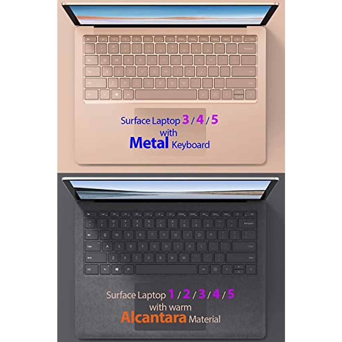 mCover Hard Case Only Compatible for 13.5" Microsoft Surface Laptop (5/4 / 3/2 / 1) with Alcantara Keyboard - Clear