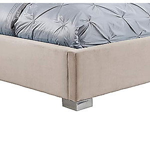 Best Quality Furniture California King Bed, Beige