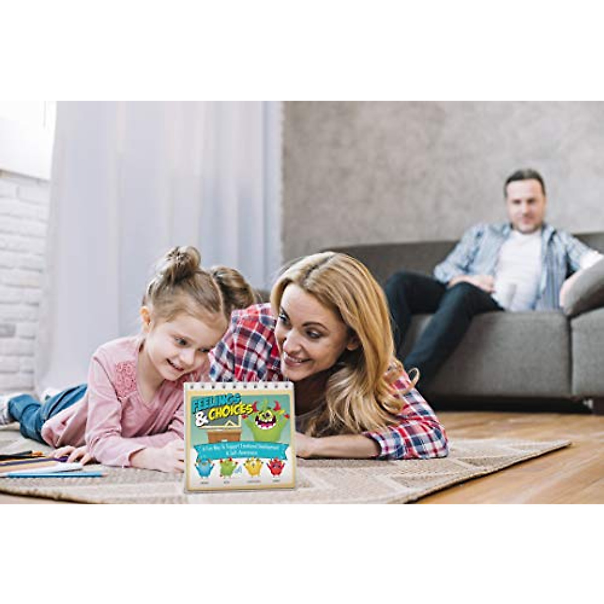 Feelings & Choices Flip Book | Teach 28 Emotions to Kids & Toddlers | Early Learning Feelings Chart & Book Flash Card Alternative | ASD Friendly Teaching Toy | Parents Teachers & Therapist