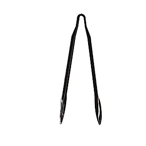 Set of 96 - Heavy Duty Black Serving Tongs - 9 inch - Plastic Disposable Salad Tongs - High Heat Plastic, Catering, Salads, Bakery, Buffets, BBQ, Ice, Hot and Cold Foods (9")
