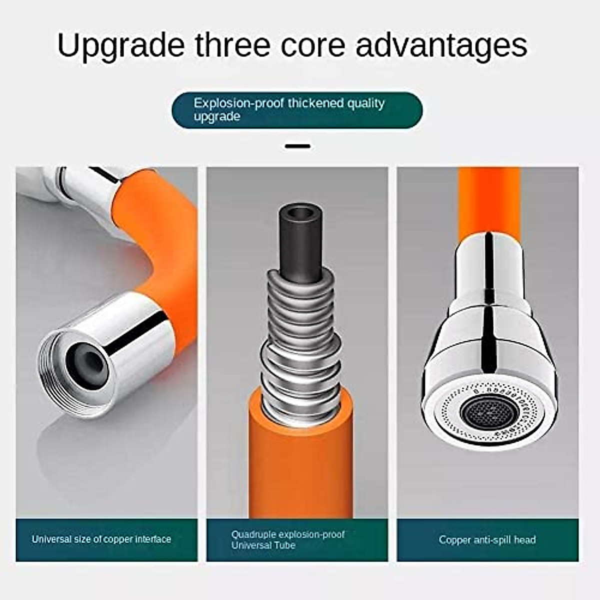 Rubber Universal Rotating Retractable Faucet Splash Extender Nozzle Arm Adjust Kitchen Washbasin Bubbler Fi O6R8 Robotic Faucets