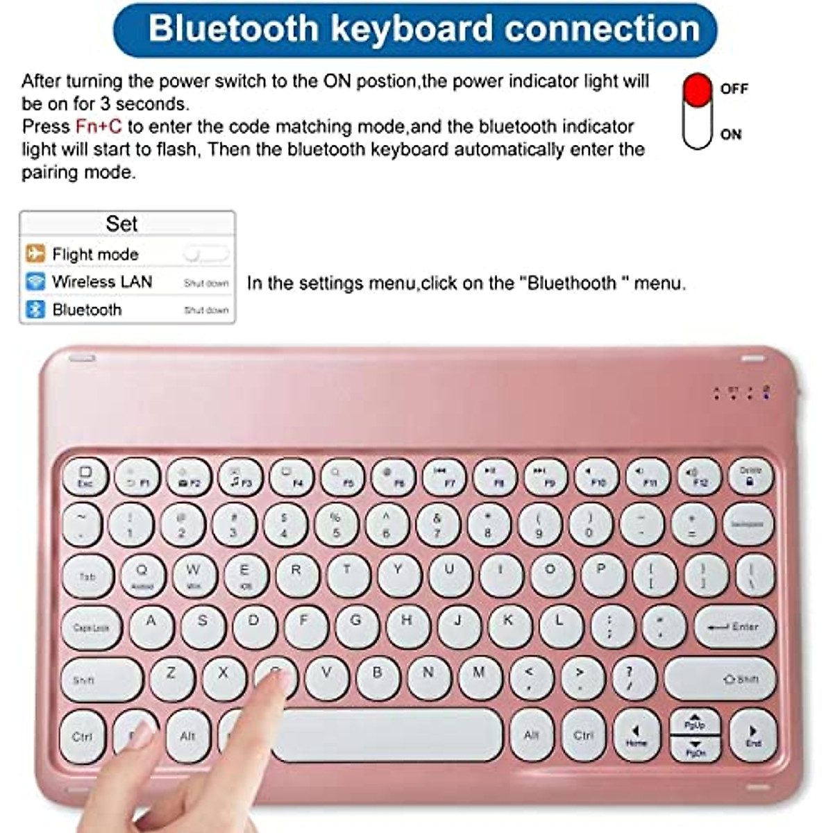 2023 Newest Tablet with Keyboard, 10 inch 2 in 1 Tablets, Android 11 1.8Ghz Quad-Core Processor, 64GB ROM+4GB RAM+512GB Expend Tableta, Case/Mouse/Stylus/8MP Camera/6000mAh Battery/1280x800 HD Display