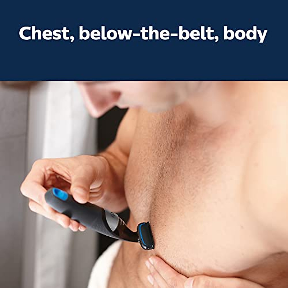 Philips Norelco Bodygroom Series 1100, Showerproof Body Hair Trimmer and Groomer for Men, BG1026/60