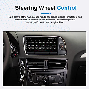 Car Radio Stereo for Audi Q5 2010-2018, Biorunn Android 11 9 inch Octa Core Car GPS Wireless Carplay Android Auto Head Unit Navigation IPS Touchscreen Support BT FM AM RDS, 4GB RAM 64GB ROM