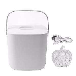 Mini Dishwasher, 2000 MAh 18W ABS PC 8.5V 2A Portable Countertop Apartment Dishwasher (White)