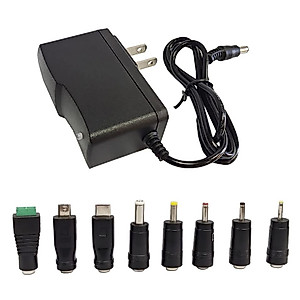 6V 2Amp Power Adapter 120-240V AC to DC 6Volt 2A 1.5A 1A 0.5A Power Supply Adapter Replacement 6v Power Cord USB Type C with 8 Tip for Blood Pressure Monitor Models,Exercise Bike