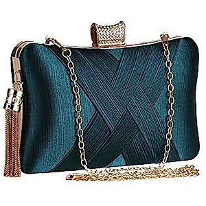 AYKDAS Purses & Totes, Evening Clutches & Crossbody Bags Tassel Craft Women's Hand-Held Party Bag Evening Bag (Color : Green)