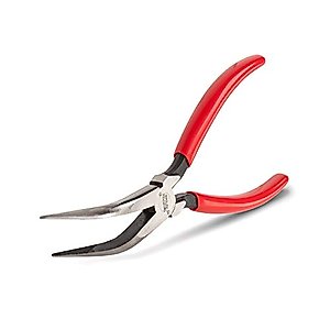 TEKTON 6 Inch 70-Degree Bent Long Nose Pliers | PGF10406
