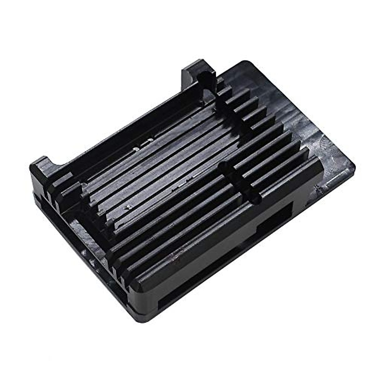 Treedix Metal Aluminium Alloy Armor Case Pi 4 Case, with Dual Cooling Fan Heatsink Compatible with Raspberry Pi 4 Model/Pi 4B (Black)