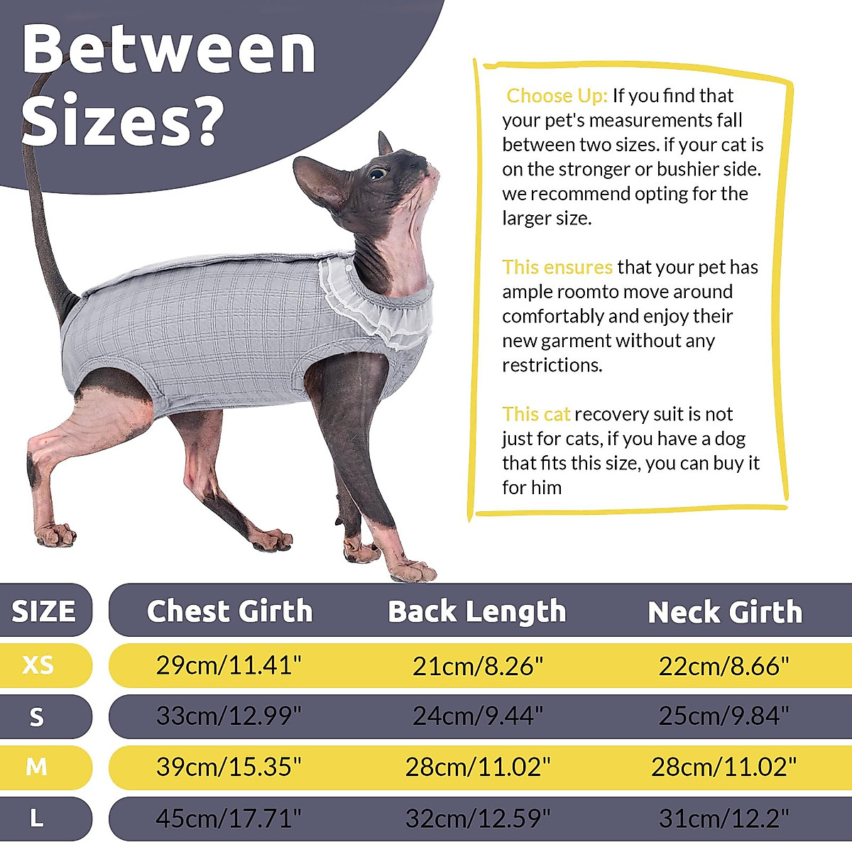 SAWMONG Cat Surgery Recovery Suit,Breathable Cat Onesie for Skin Diseases,After Surgery Spay Surgical Abdominal Wound,E-Collar Alternative