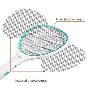 Faicuk 2 Pack Bug Zapper Racket Electric Fly Swatter