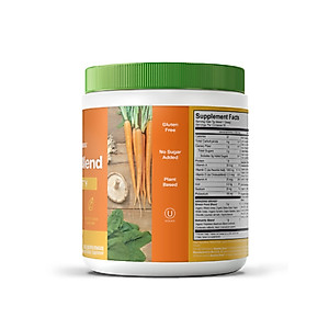 Amazing Grass Greens Superfood for Immune Support: Greens Powder with Organic Spirulina, Chlorella, Beet Root Powder, Digestive Enzymes & Probiotics, Tangerine, 30 Servings
