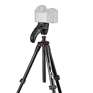 JOBY Compact Action Tripod, Camera Tripod with Ball Head, Universal ¼-20” Quick Release Mount and Carrying Bag, for CSC,DSLR, Mirrorless Cameras, Colour: Black, 1.5kg Capacity
