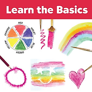 Faber-Castell How to Rainbow Watercolor Pencils Set - Kids Painting Kits, Art Kit for Kids 6-8+