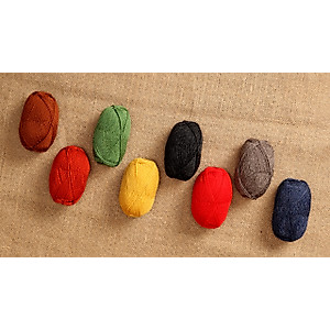 Highland Haven - 100% Highland Wool Yarn Set of 3 Skeins (150 Grams) DK Weight - Sourced Directly from Peru - Heavenly Soft and Perfect for Knitting and Crocheting (DK, Ivory)