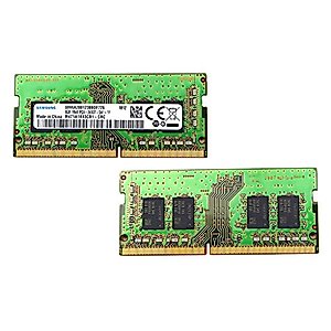 SAMSUNG 16GB 2X8GB DDR4 PC4-19200 2400MHZ 1RX8 CL17 Memory KIT M471A1K43CB1-CRC
