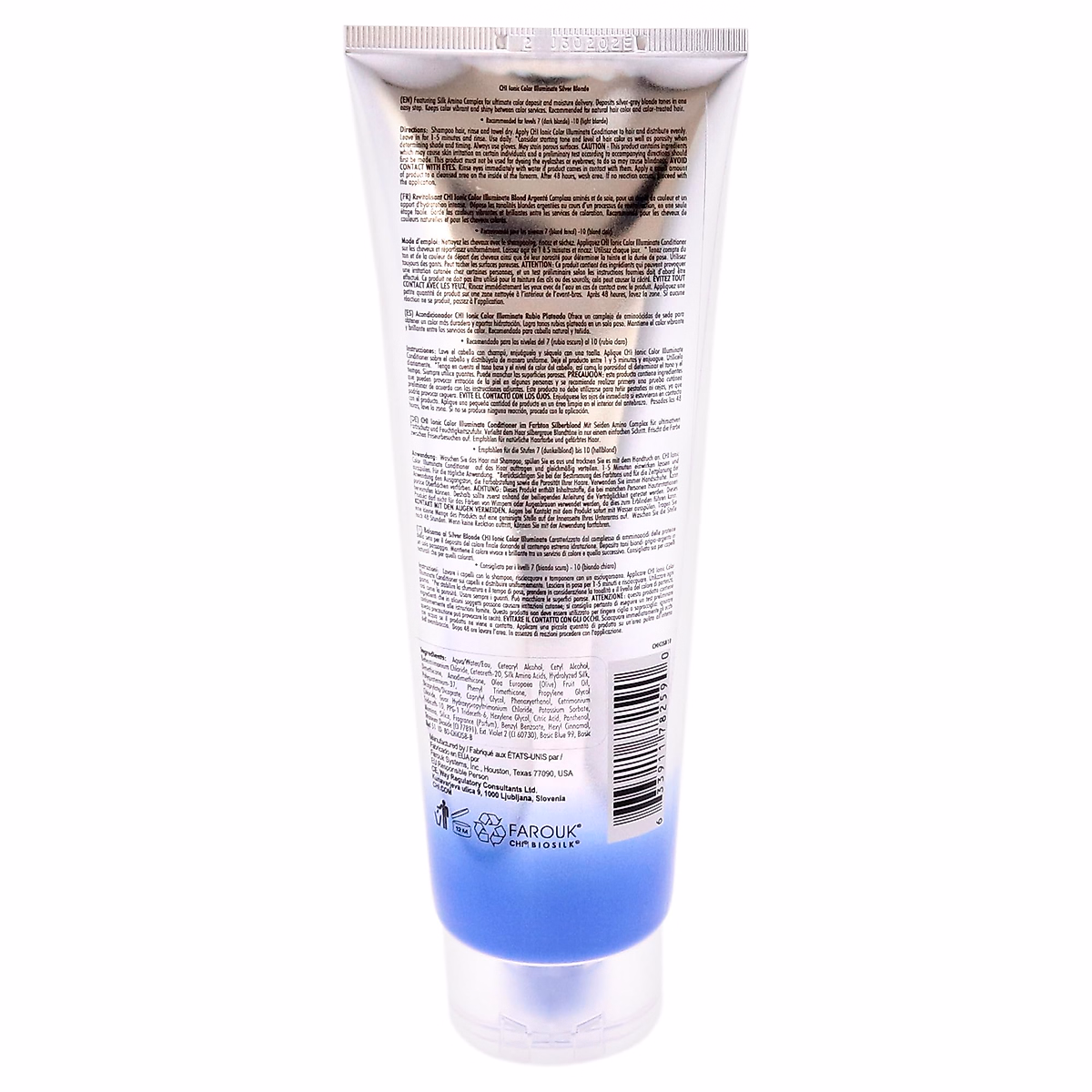 CHI Ionic Color Illuminate Conditioners - 95% Natural. Sulfate, Paraben and Gluten Free - 8.5 oz