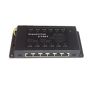 PoE Texas GPOE-6AB | 6-Port Gigabit Poe Injector for 802.3af or 24 Volt Passive Devices | Power Supplies Available Seperately