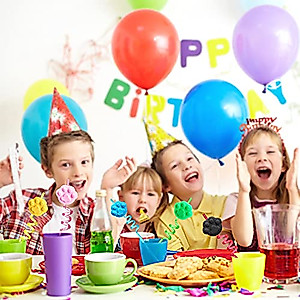 24 Paw Print Drinking Straws with 2 PCS Patrol Straws Cleaning Brush for Pet Dog Puppy Pals Cat Birthday Party Supplies Decorations Favors