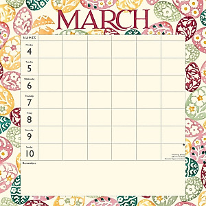 Emma Bridgewater Golden Tulips Family Planner Calendar 2024
