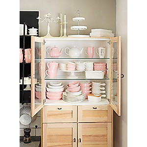 Sweese 222.108 Ceramic Teapot Pumpkin Fluted Shape, Pink - 28 Ounce