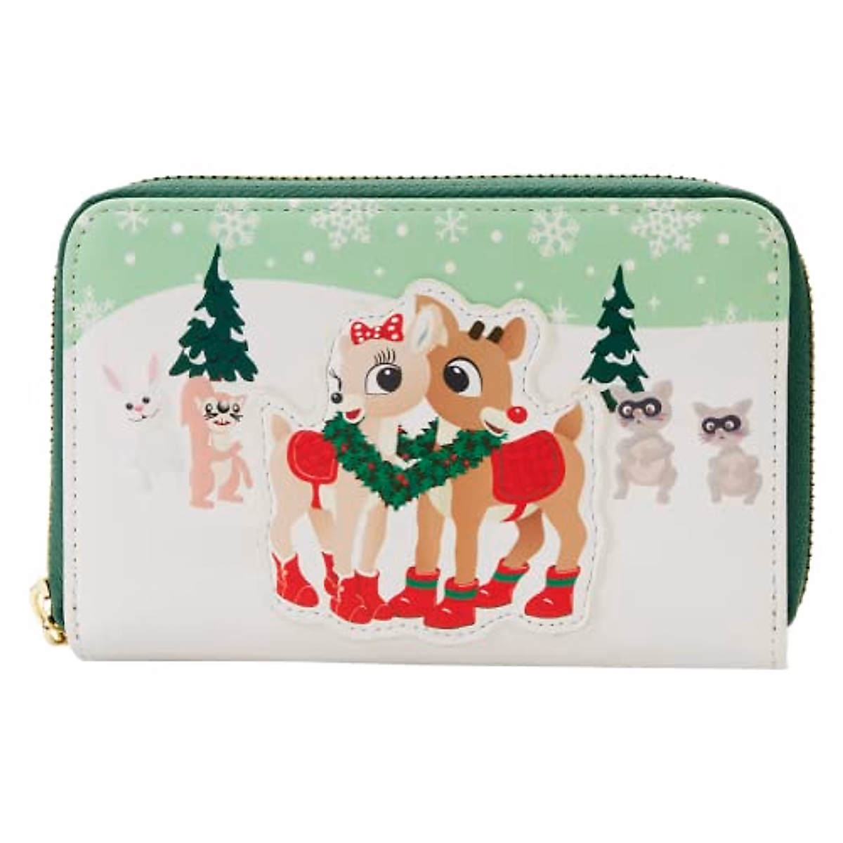 Loungefly Rudolph the Red Nosed Reindeer Merry Couple Zip Around Wallet